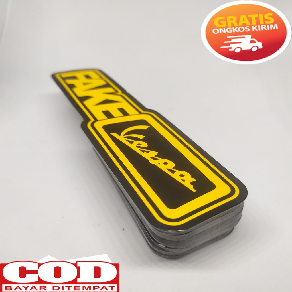 Fake Vespa Motorcycle Sticker, Vespa, Vespa Classic, Motorcycle Sticker ...