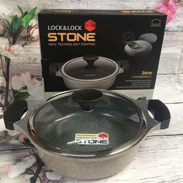 7-layer stone pot LOCK&LOCK 24cm | Shopee Malaysia