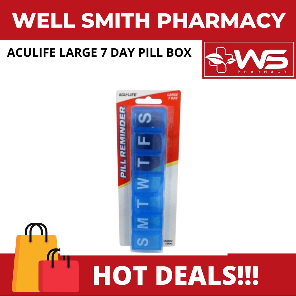 ACULIFE LARGE 7 DAY PILL BOX | Shopee Malaysia
