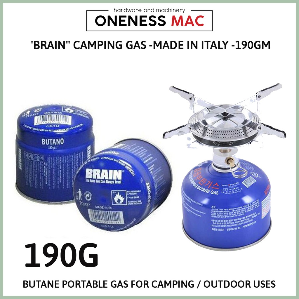 'BRAIN'' CAMPING GAS -MADE IN ITALY -190GM | Shopee Malaysia