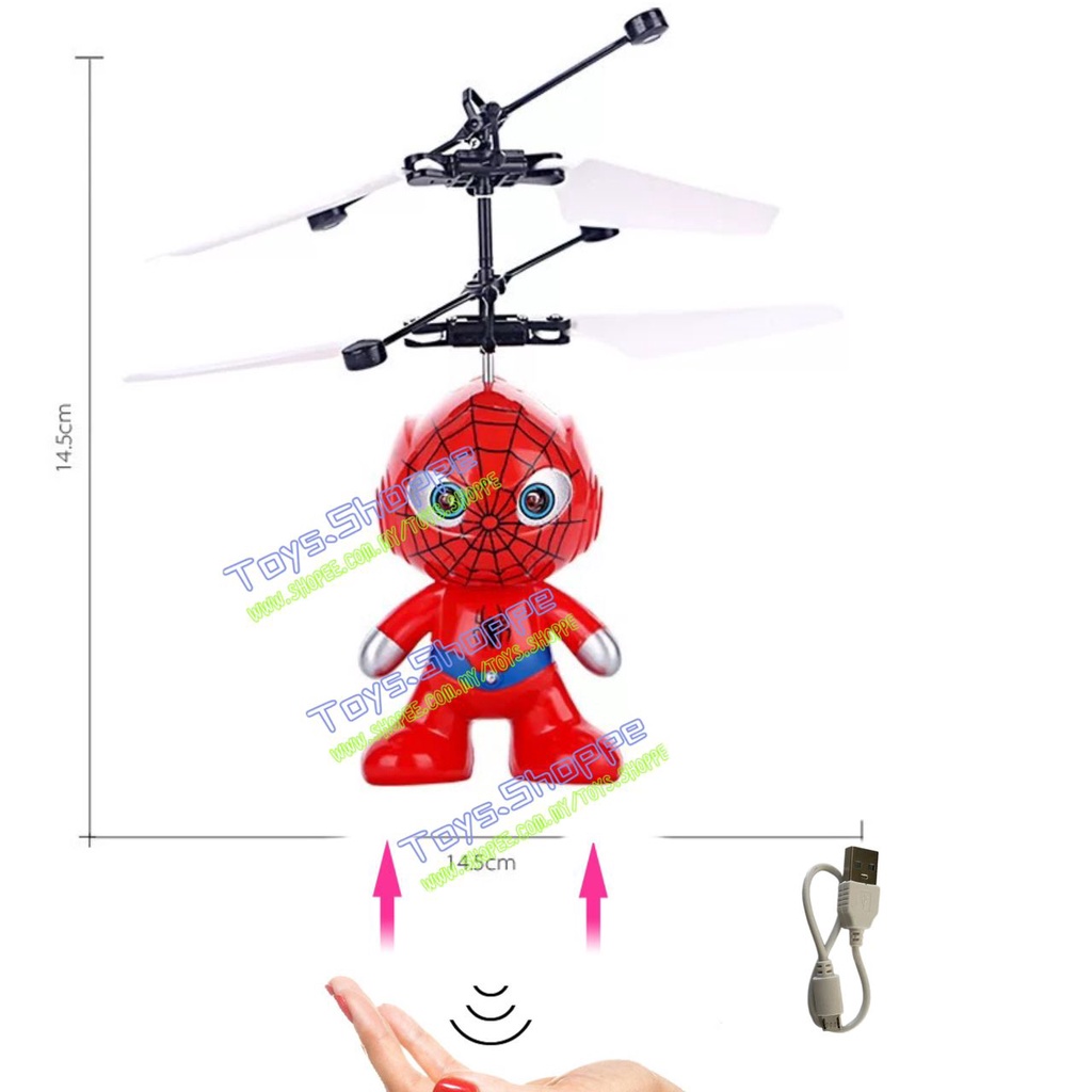 Squid Game Helicopter Realeos Hand Sensor Induction Fun Mini Aircraft ...