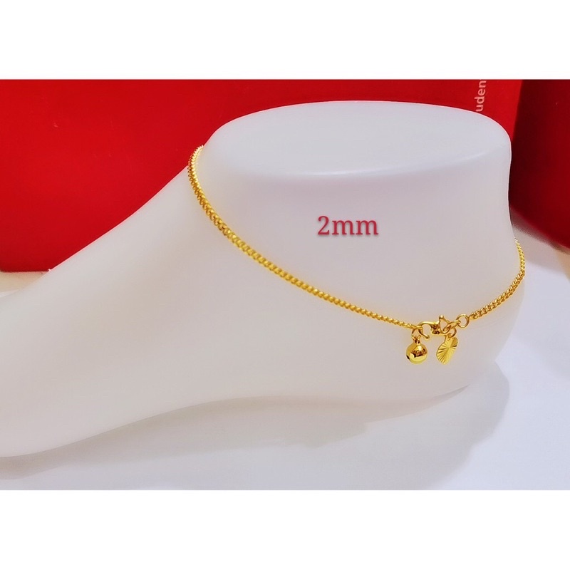 Rantai Kaki Mesin Emas Bangkok Cop 916 Ready Stock | Shopee Malaysia