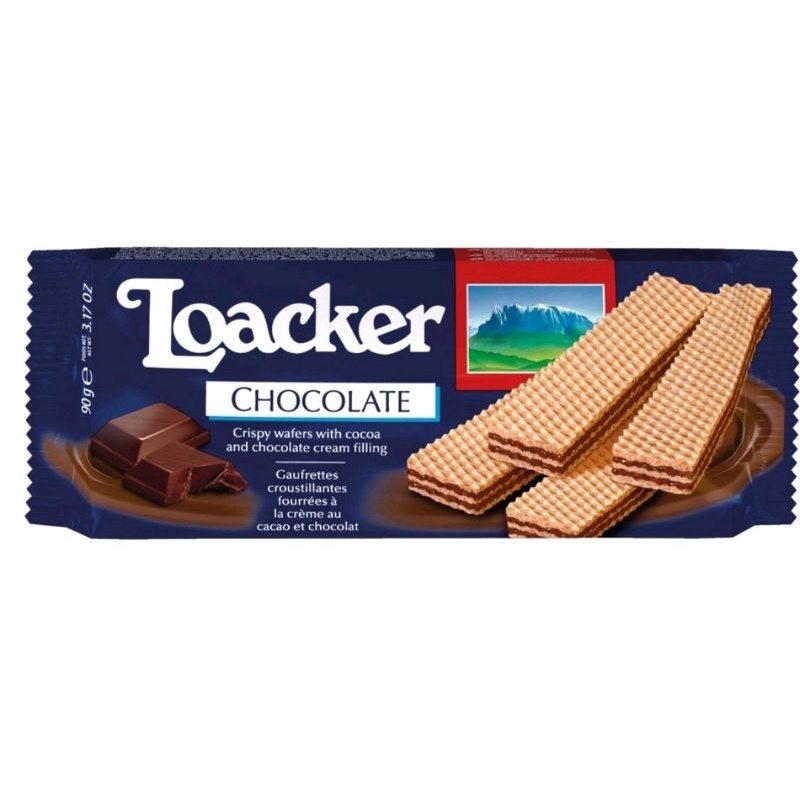 HALAL LOACKER Crispy Wafer Biscuit 45g [Napolitaner/Cremkakao] | Shopee ...