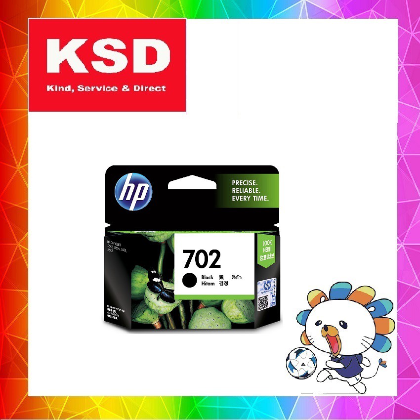 HP 702 Black Original Ink Cartridge (CC660AA) | Shopee Malaysia