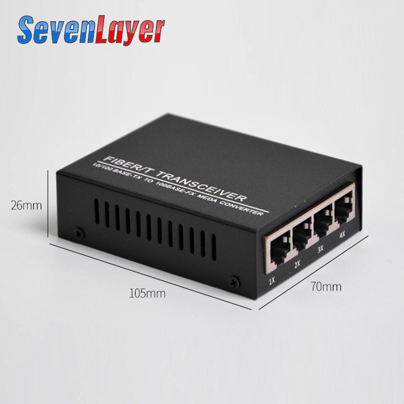 Fast Ethernet switch 4 RJ45 1 SC fiber Port 10/100/1000M Converter ...