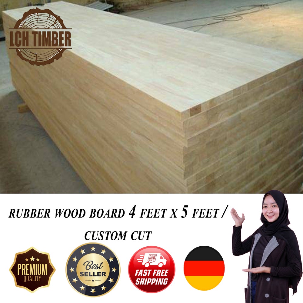 [ Rubber Wood Board AC 18mm ] 🌲 Rubber Wood Rubber Wood Board Rubber ...