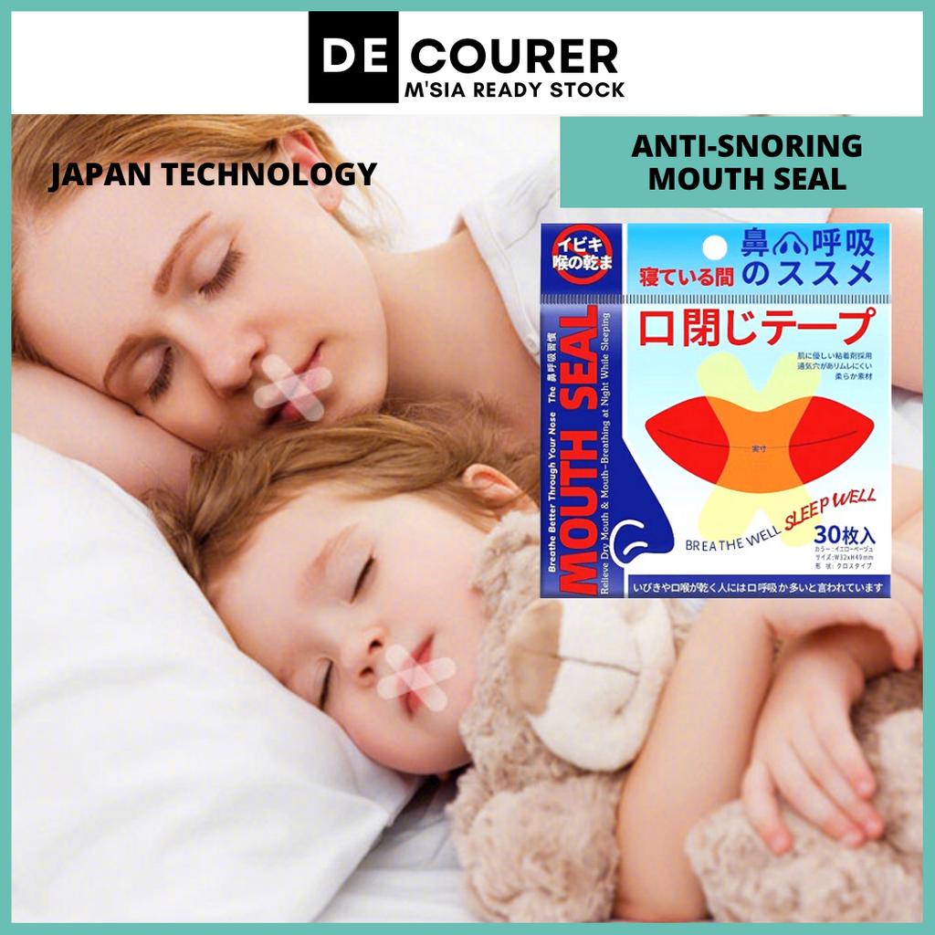 Anti Snoring Mouth Tape Seal Nasal Transparent Stickers Nose Lip Tutup Mulut Pelekat Stop Open ...