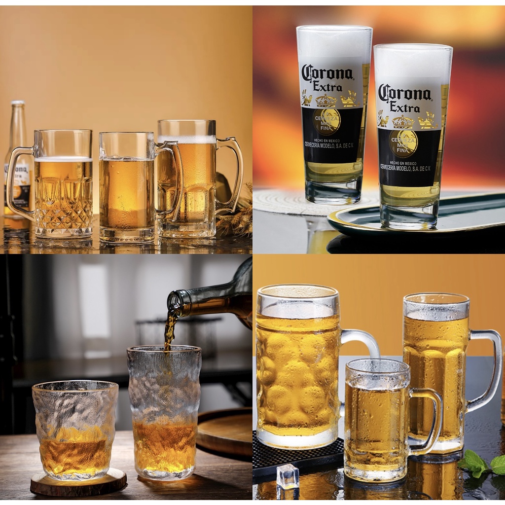 PPP Creative Glass Cup Transparent Beer Whisky Hoegaarden Mug Rock Bar ...