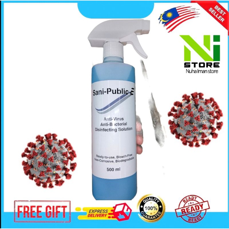 Sani spray anti-bacteria & anti-virus 500ml | Shopee Malaysia