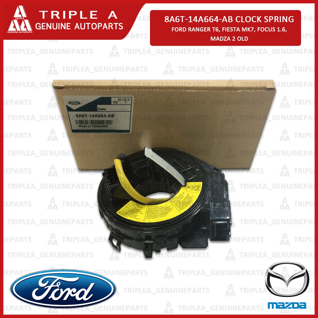 8A6T-14A664-AB Clock Spring Ford Ranger T6, Fiesta Mk7, Focus 1.6 ...
