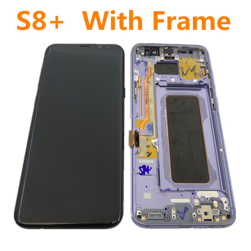 Original For Samsung Galaxy S8+ LCD G955 G955U With Frame Super Amoled ...