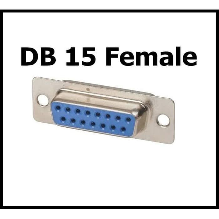 Connector DB15 Female DB 15Pin 15 Pin Jack Socket Female Connector ...