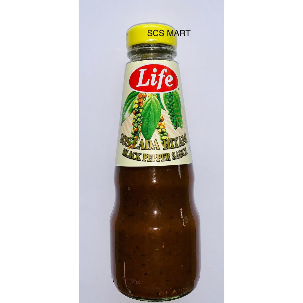 Life Brand Black Pepper Sauce 250g Sos Lada Hitam Cap Life | Shopee ...