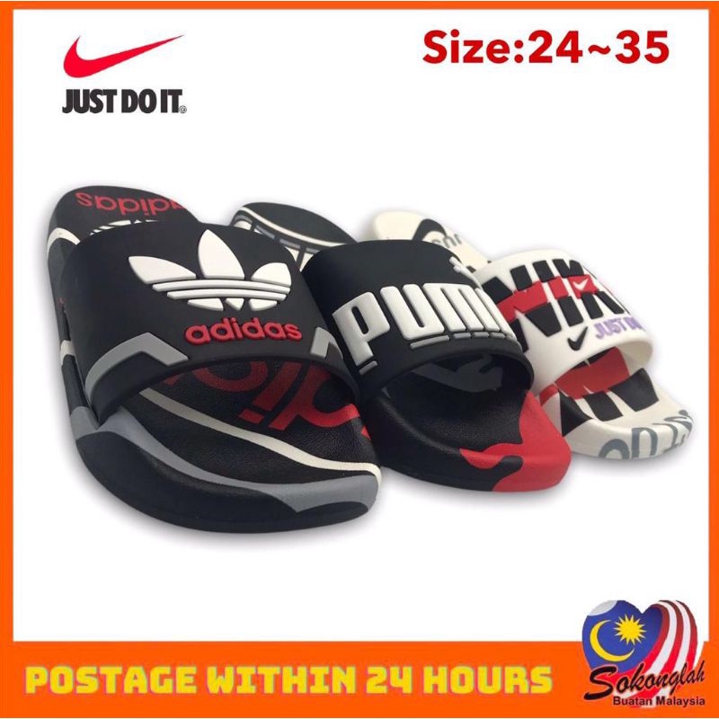 Selipar Kanak fila adi nk Light weight ringan cantik tahan lasak ...