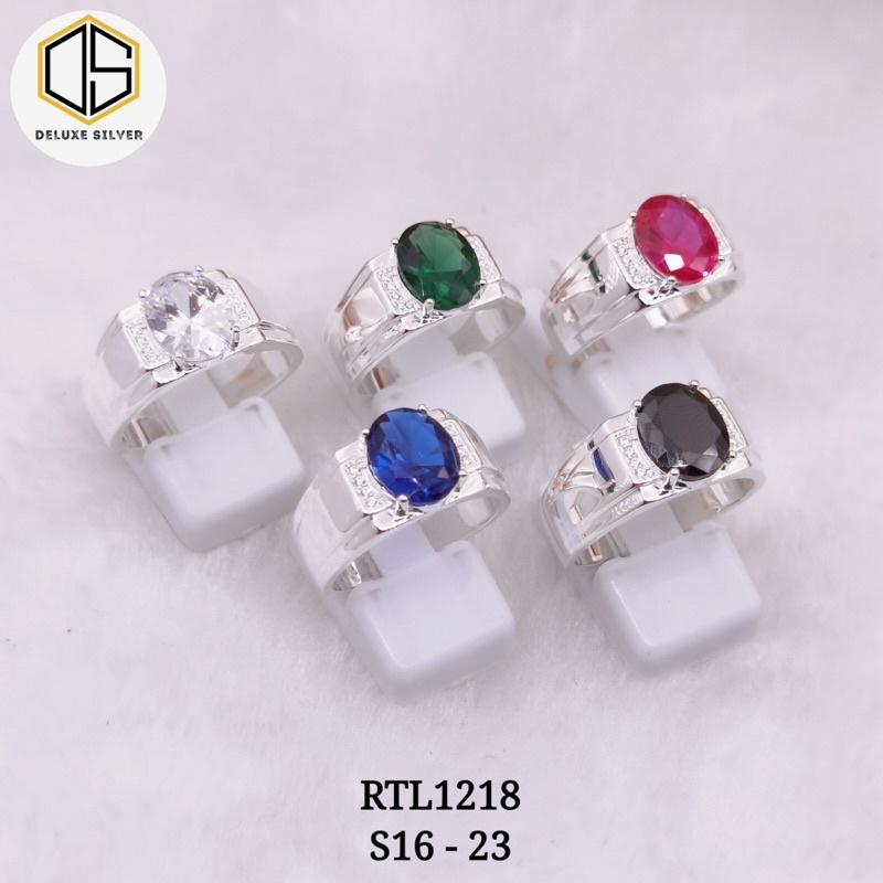 Male Zirconia Stone 925 Pure Silver Rings for Man/Men 纯银锆石男士/男性戒指 ...