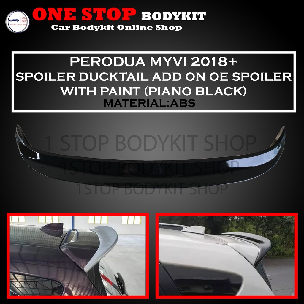 PERODUA NEW MYVI GEN 3 2018-2022 REAR SPOILER DUCKTAIL ADD ON OE ...