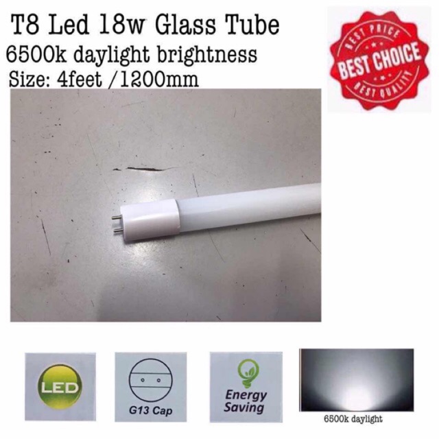 (READY STOCK) LED T8 22W /10W 2FT/ 4FT Glass Tube 6500k (Daylight) | Shopee Malaysia