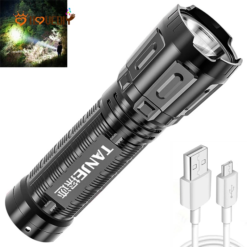 [Featured ] USB Rechargeable Super Bright LED Handheld Flashlights ...
