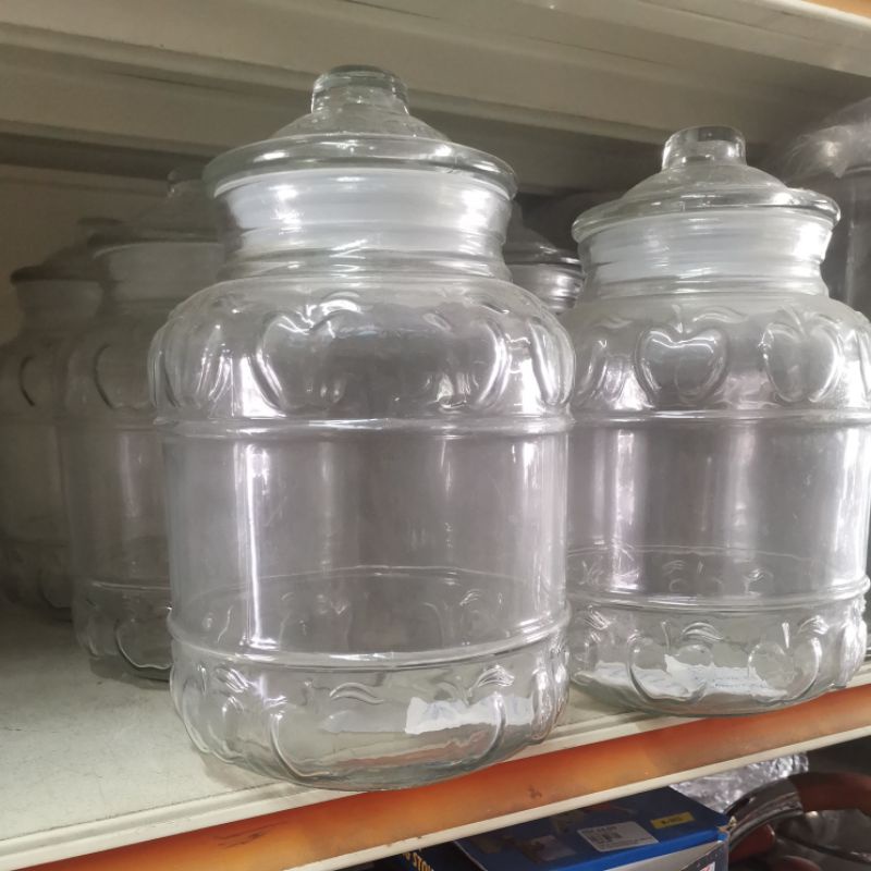 Balang Kaca/Botol Kaca/Por Jar/Corak apple/Balang biskut /balang kuih ...