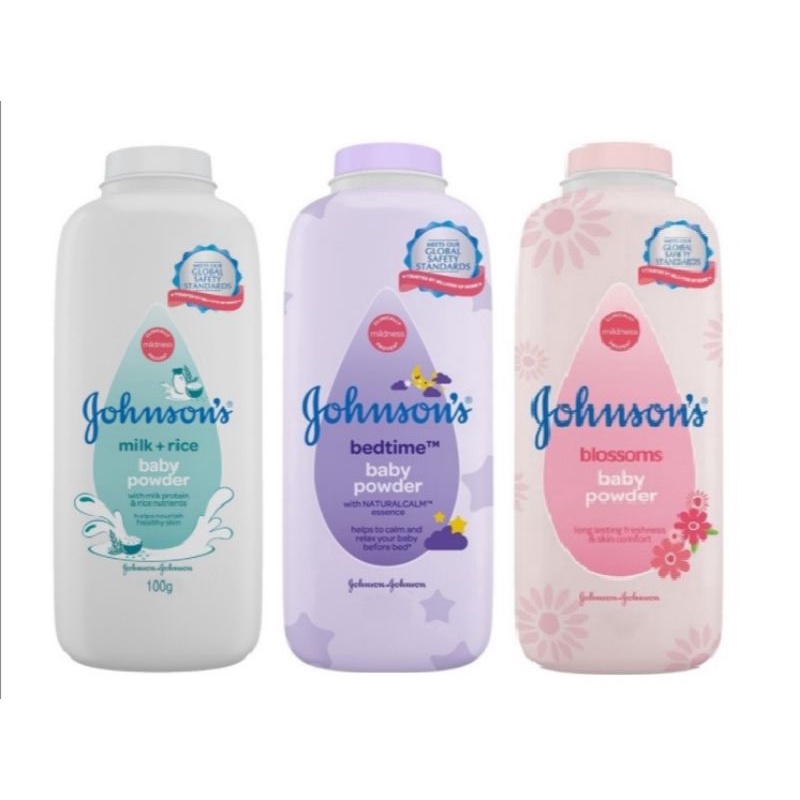 Johnsons Baby Talcum Powder / Regular / Blossom /Bedtime 75g+25g (100g ...