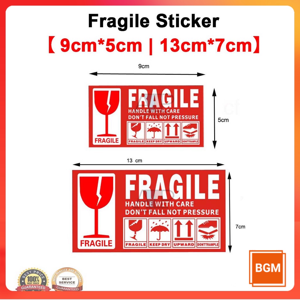 [Ready Stock] Fragile Sticker (1000pcs) | Shopee Malaysia