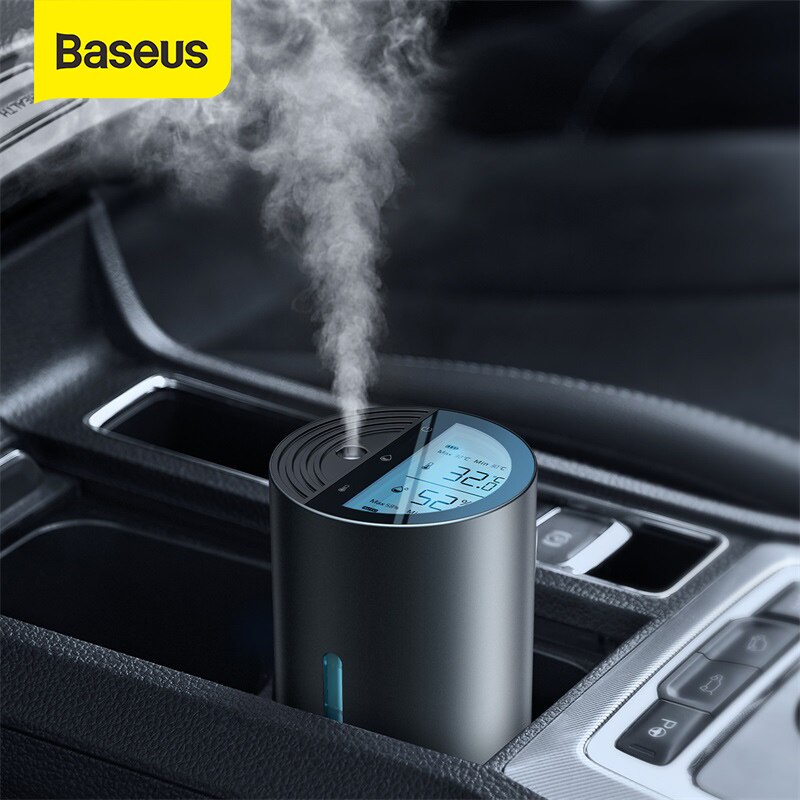 Baseus Car Air Humidifier With LED Digital Display (260ml) | Shopee ...