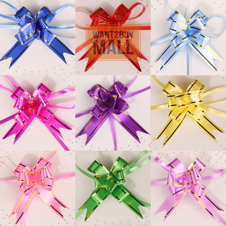 10pcs pack Pull Ribbon Riben Reben Ribben Satin Organza Gift Flower ...