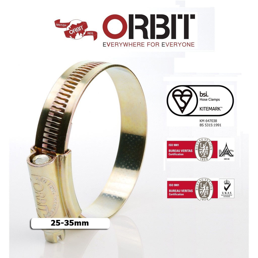 MOFIX ORBIT Premium Adjustable Gas Hose Clip Band Hose Clamp Pipe Gas ...