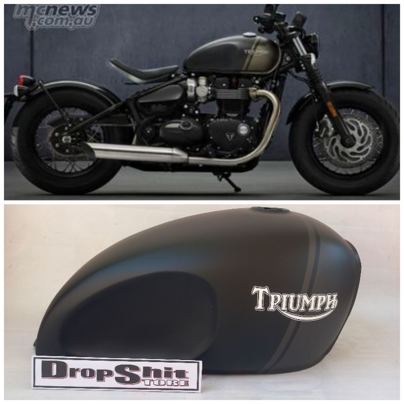 Japstyle Triumph Dekok Costum Bratstyle bober scrambler caferacer tank ...