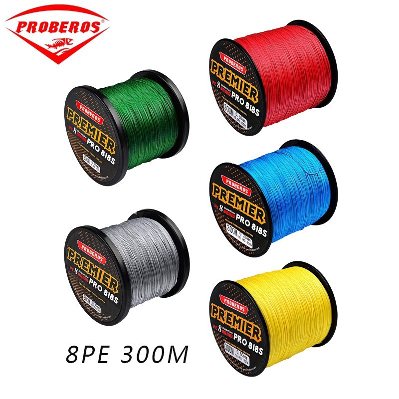 Proberos Braided Fishing Line x8 300m Strong PE Lines 150lb-300lb ...