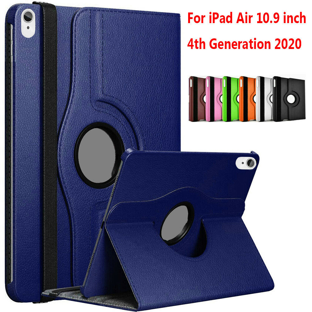 iPad Air 4th Generation 10.9" 2020 Case Smart Leather Folding Stand ...