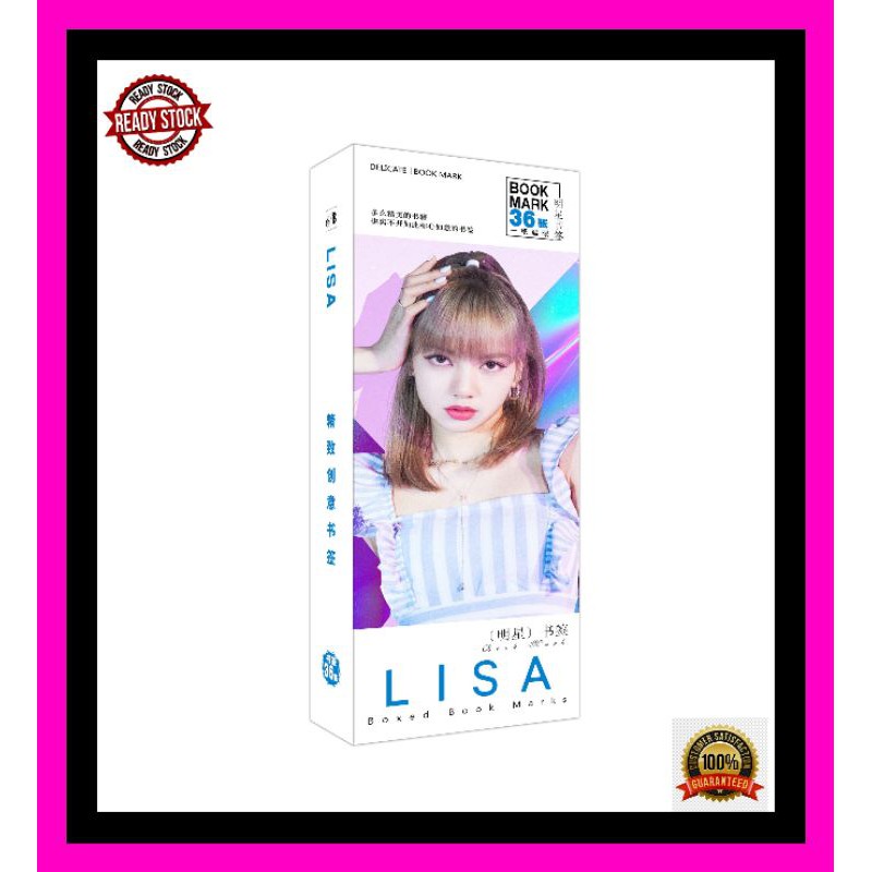 BLACKPINK LISA Bookmarks 36pcs | Shopee Malaysia