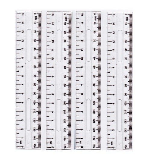 Budget Economy Student Plastic Transparent Clear Ruler / Pembaris Murid ...