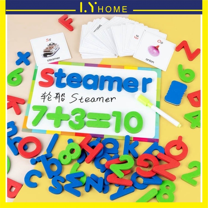 Magnetic ABC Puzzle Numbers Block/Magnetic Whiteboard | Shopee Malaysia