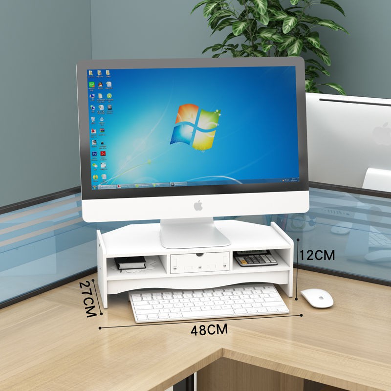 Tempat Komputer Monitor Penambahan Tinggi Rak Cawangan Pelapik Kotak ...