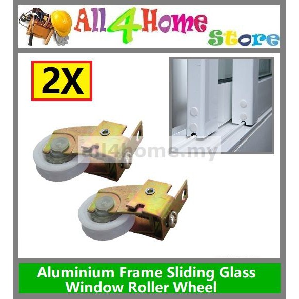 2pcs x Aluminium Frame Sliding Glass Window Roller Wheel | Shopee Malaysia