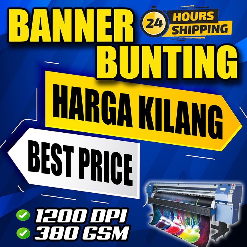 BANNER / BUNTING / PRINTING HARGA KILANG | Shopee Malaysia