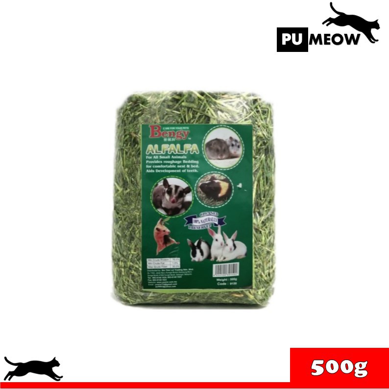 Bengy alfalfa - 500g (Makanan arnab rabbit food small animal food ...