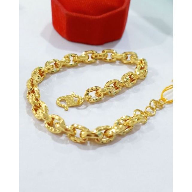 rantai tangan sauh emas 916 tulen | Shopee Malaysia