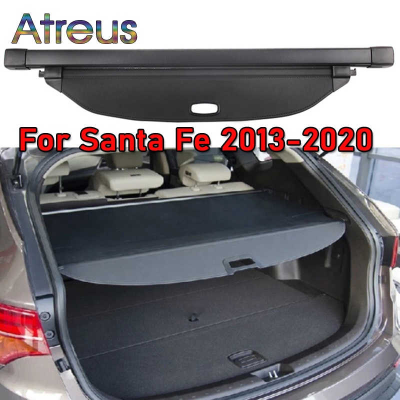 Rear Cargo Cover for Hyundai Santa Fe 2019-2020 2018 2017 2013-2016 ...