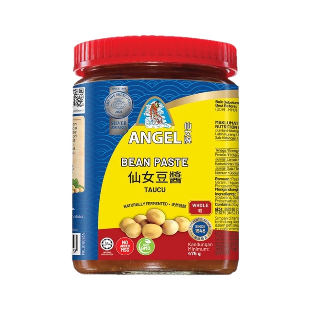 Angel Brand Bean Paste Taucu Minced / Whole (Bottle*475gm) | Shopee ...