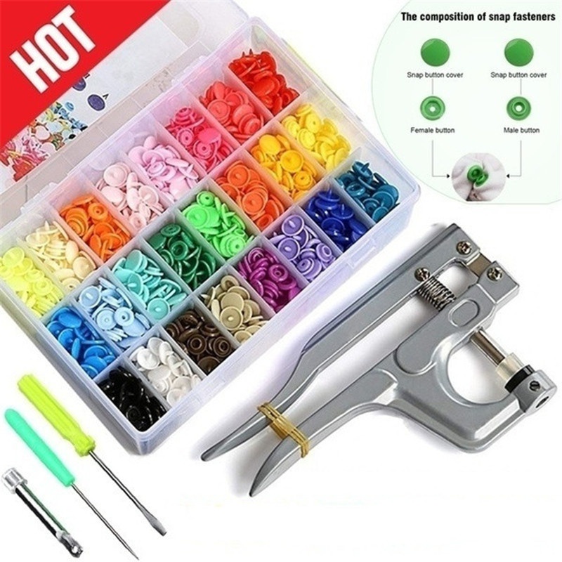 Professional Snap Lock Plastic Button Kit Home Convenient Tools ...