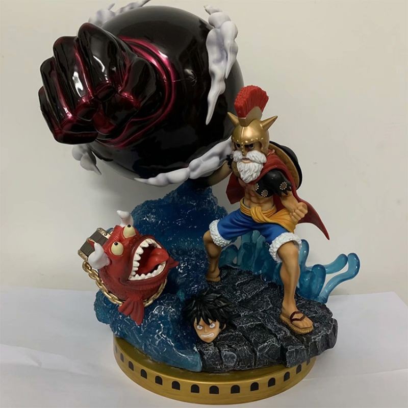 🔥BIG OFFER🔥38CM ONE PIECE HUGE LUFFY LUCY GEAR 3 CRGK ACTION FIGURE ...
