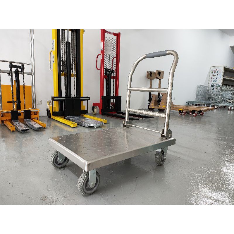 Heavy Duty 500kg Stainless Steel Hand Trolley | Shopee Malaysia