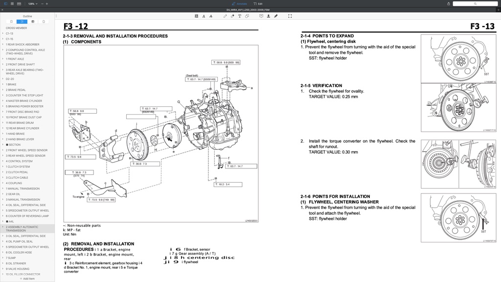 DAIHATSU MIRA AVY L250/251 (2003-2009) SERVICE WORKSHOP MANUAL | Shopee ...