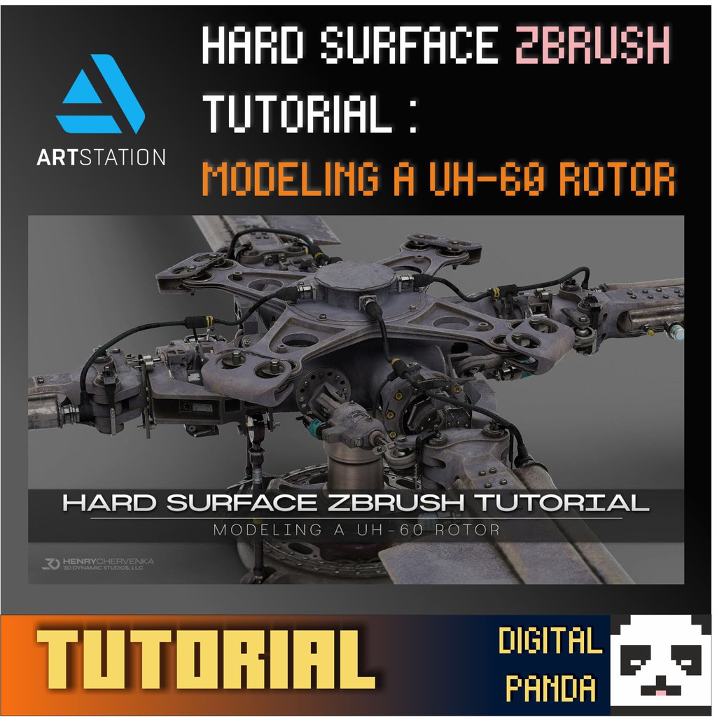 [FULL TUTORIAL] ARTSTATION - HARD SURFACE ZBRUSH TUTORIAL // MODELING A UH-60 ROTOR | Shopee ...
