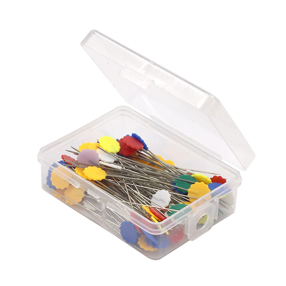 100pcs Patchwork Pins Flower Button Head Pins DIY Quilting Tool Sewing ...
