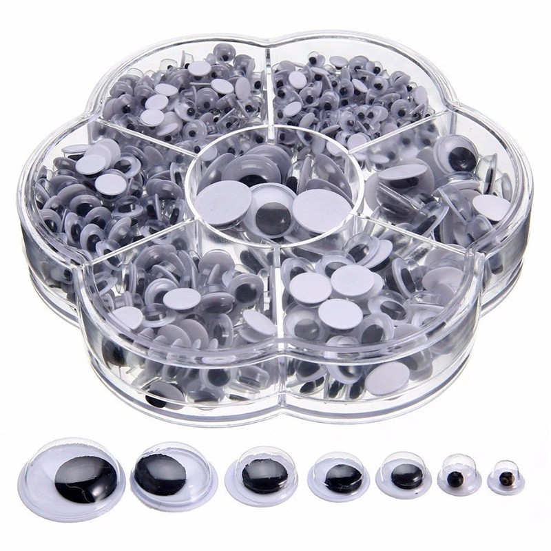 【Ready stock】 500PCS Self Adhesive Giant Wiggly Googly Eyes for DIY Art ...
