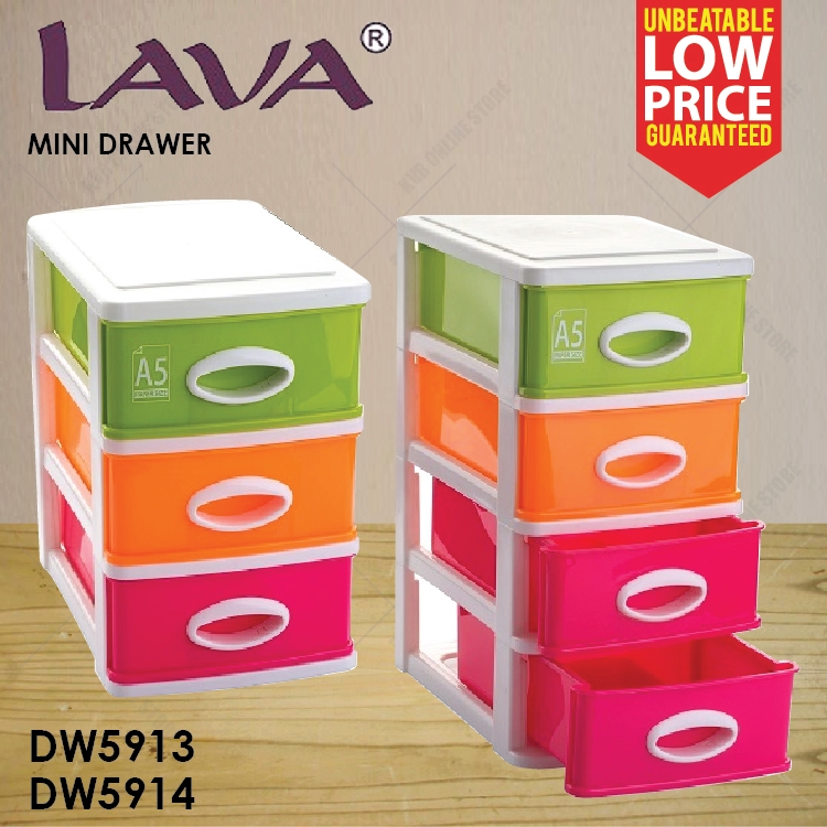 LAVA Mini Drawer DW5913 D5914 Storage & Organizing Colourful Box A5 ...