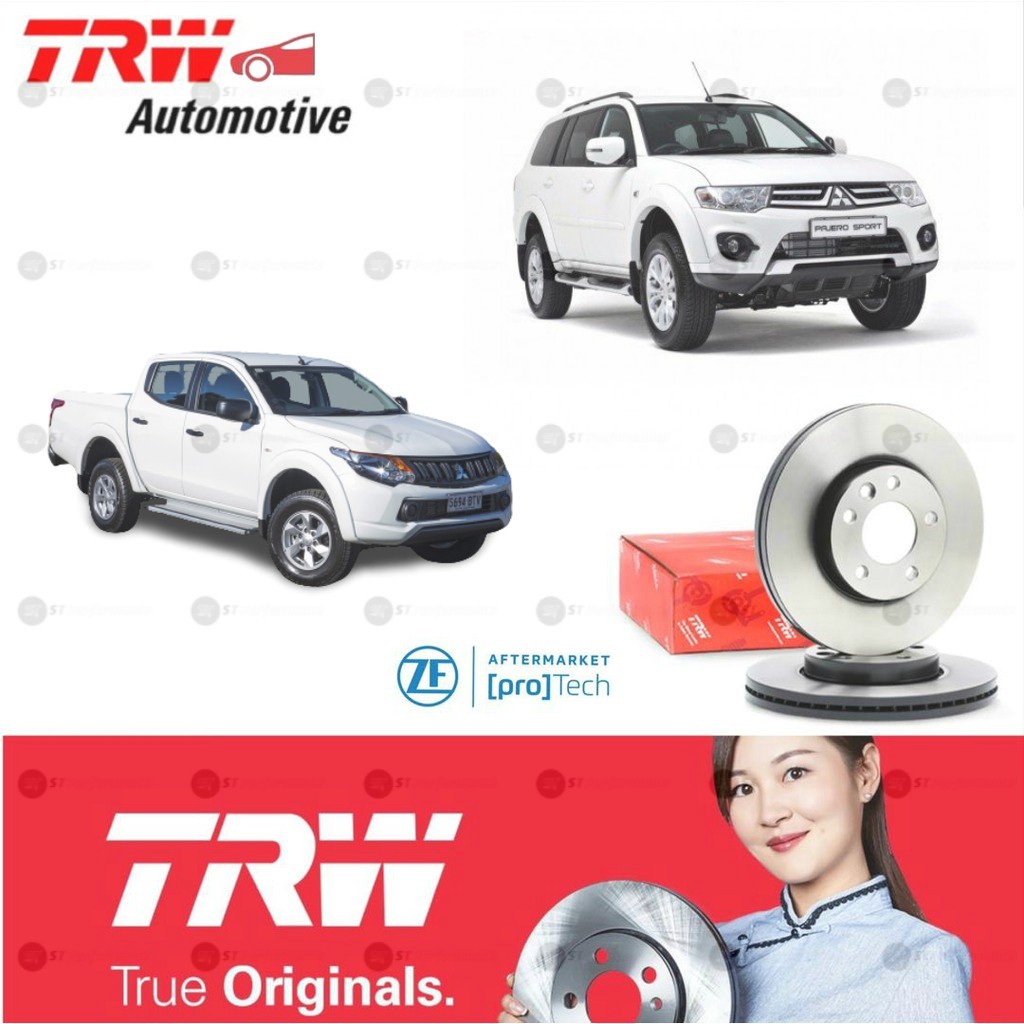 TRW Disc Brake Rotor Front DF4920 Mitsubishi Triton 4WD 2.5 KB4T Pajero ...